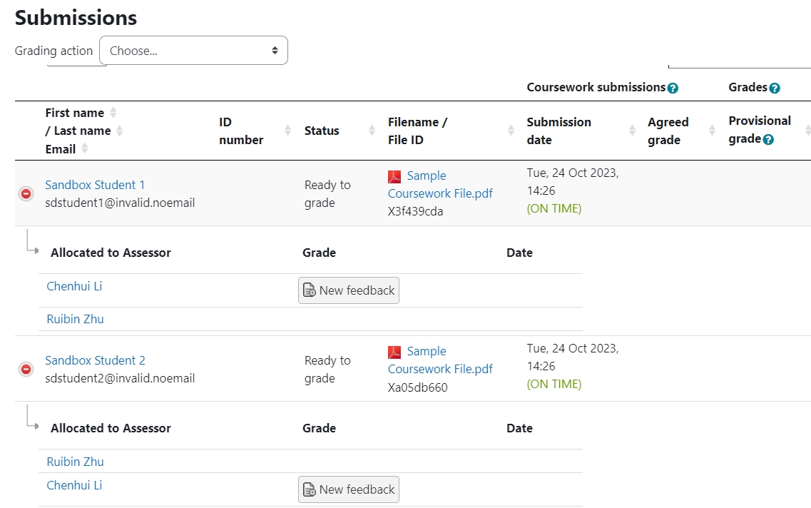 Double-marking Assignment - How to allocate assessors - Knowledge Base